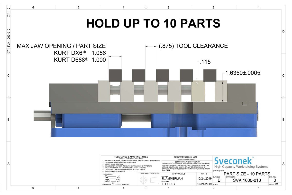 SVK 0100-10- 7075-Aluminum w/machined steps